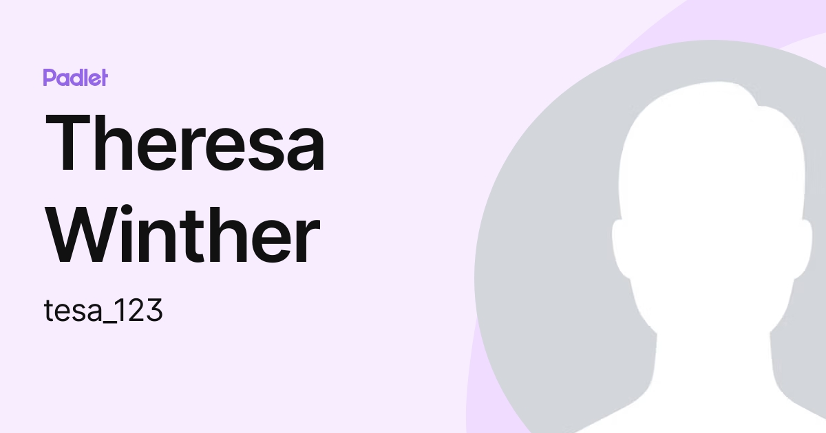 Theresa Winther Tesa 123 Profile Padlet