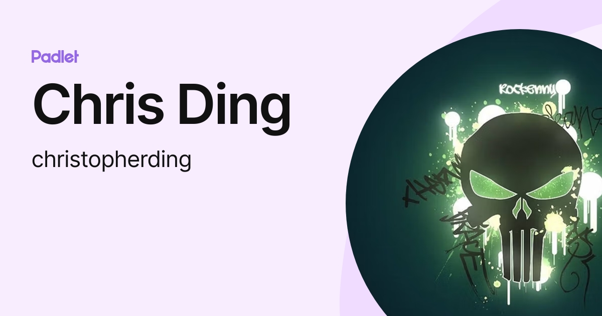 Chris Ding (christopherding) profile | Padlet