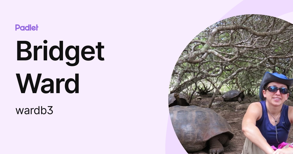 Bridget Ward (wardb3) profile | Padlet