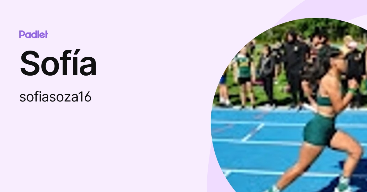 Sofía (sofiasoza16) profile | Padlet