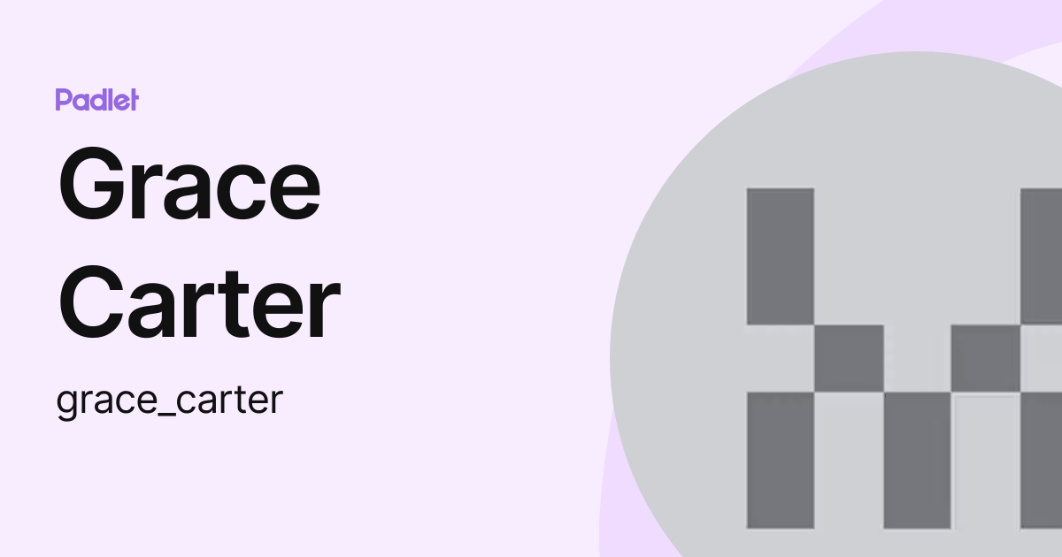 Grace Carter (grace_carter) profile | Padlet