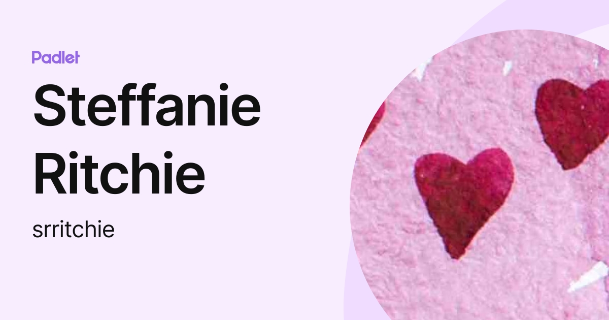 Steffanie Ritchie Srritchie Profile Padlet