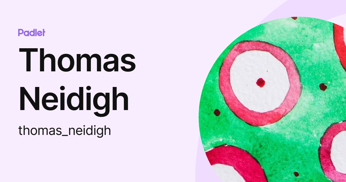 Thomas Neidigh (thomas_neidigh) profile | Padlet