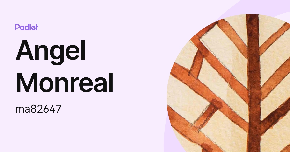 Angel Monreal (ma82647) profile | Padlet