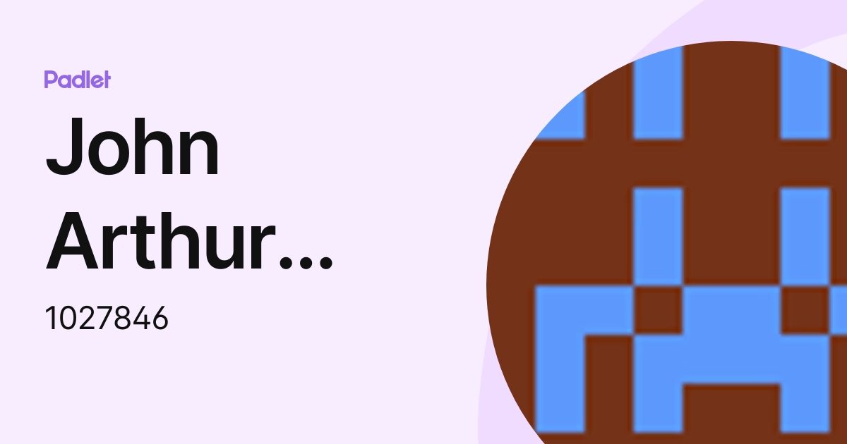 John Arthur Nuguid (1027846) profile | Padlet