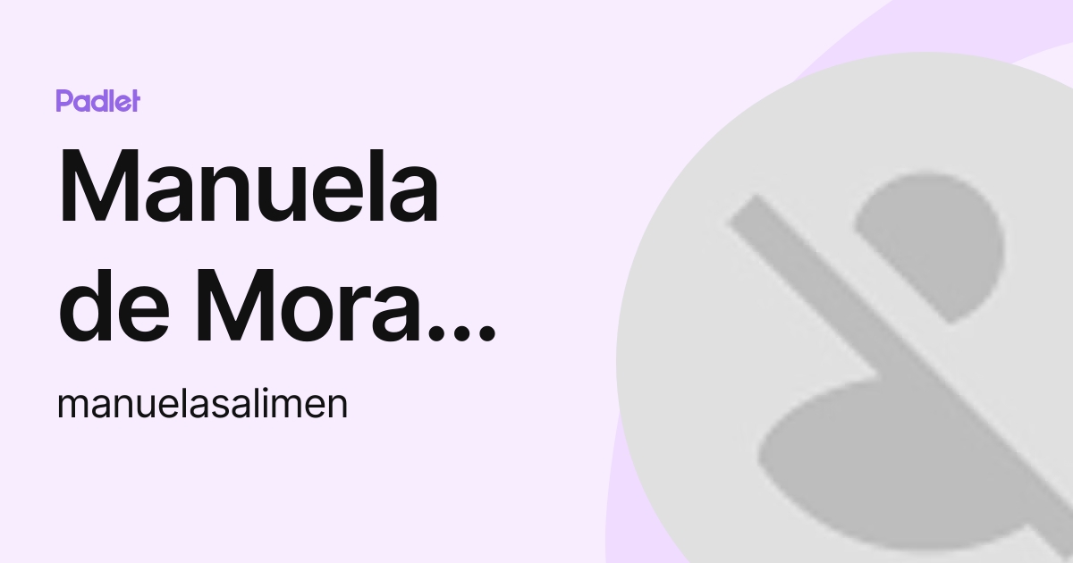 Manuela de Moraes Salimen (manuelasalimen) profile | Padlet