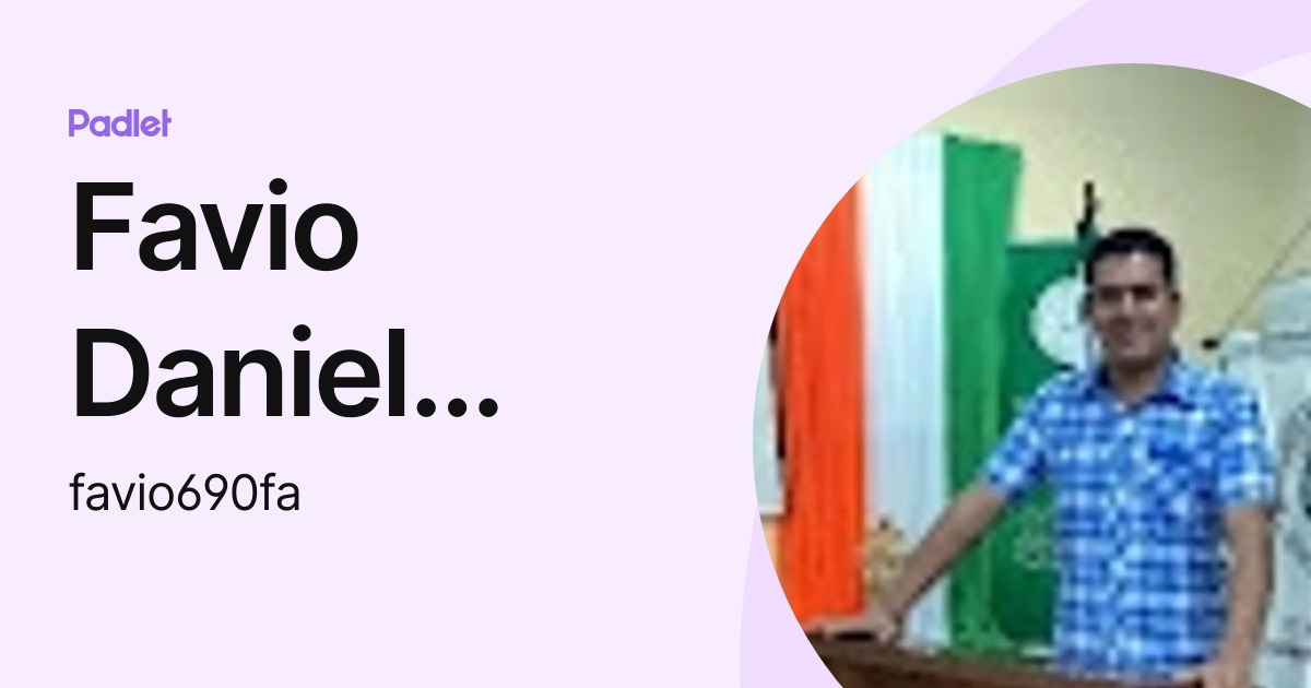 Favio Daniel Acuña Aguinagalde (favio690fa) profile | Padlet
