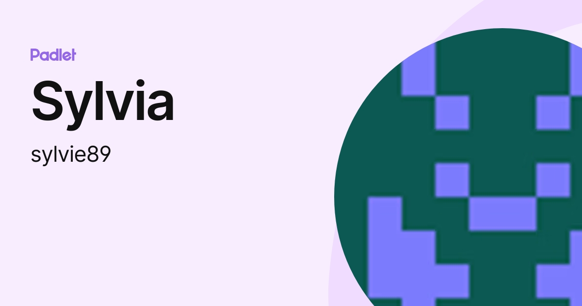 Sylvia (sylvie89) profile | Padlet