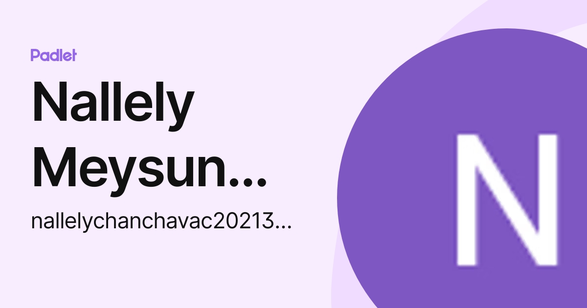 Nallely Meysun Chanchavac Abac (nallelychanchavac202130299) profile ...