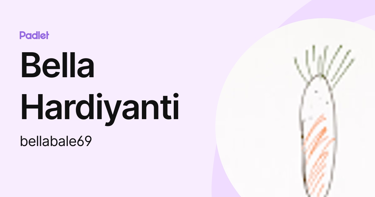 Bella Hardiyanti (bellabale69) profile | Padlet