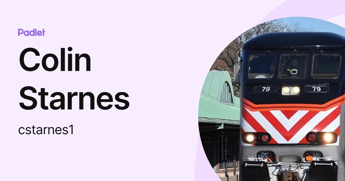 Colin Starnes (cstarnes1) profile | Padlet