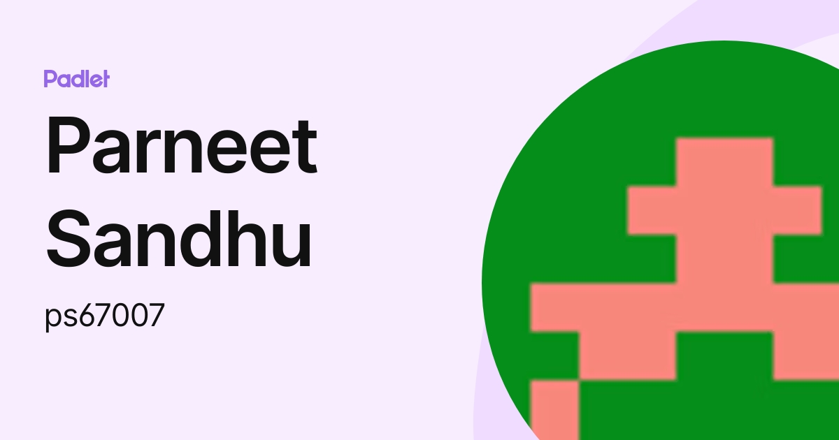 Parneet Sandhu (ps67007) profile | Padlet