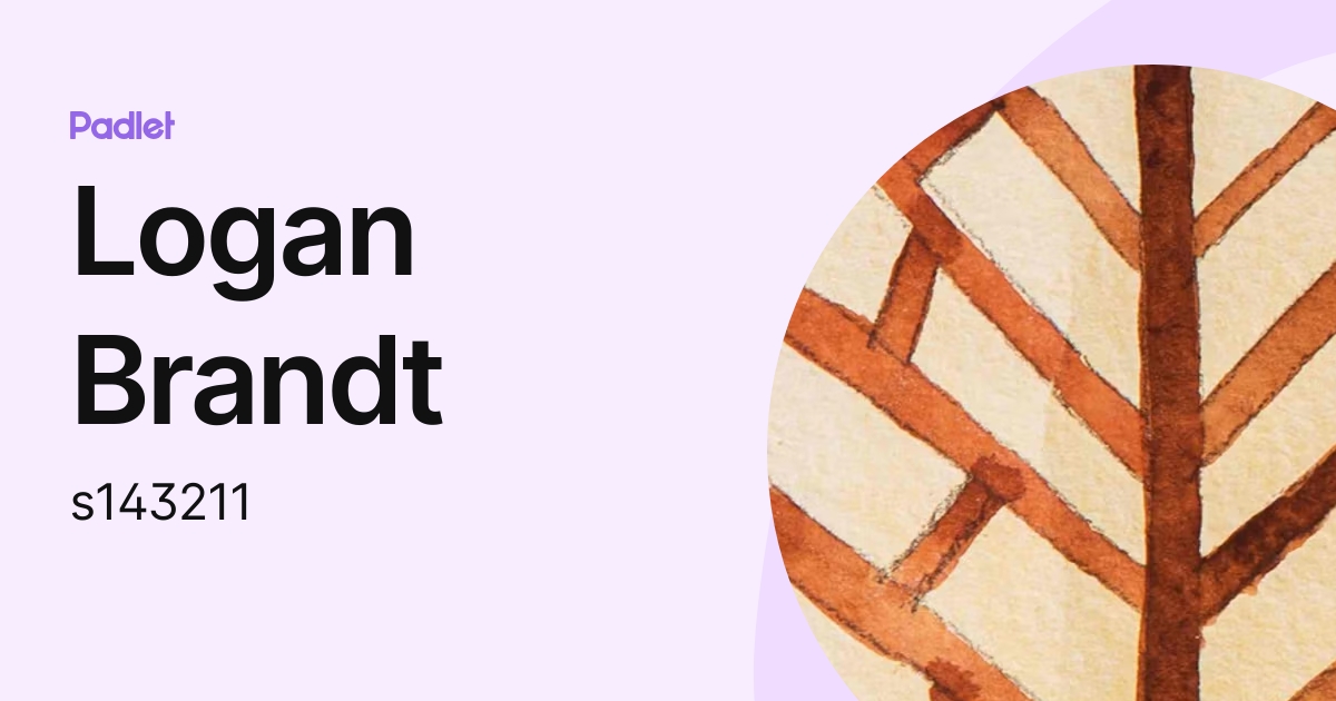 Logan Brandt (s143211) profile | Padlet