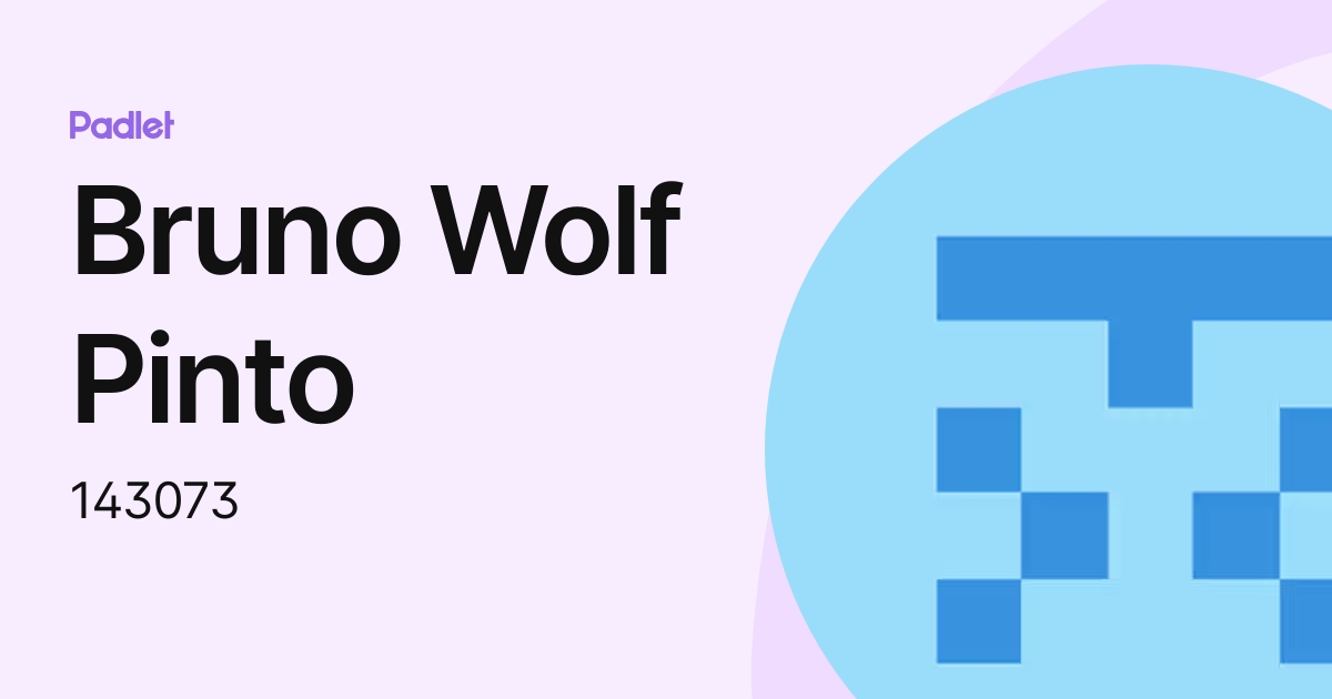 Bruno Wolf Pinto (143073) profile | Padlet