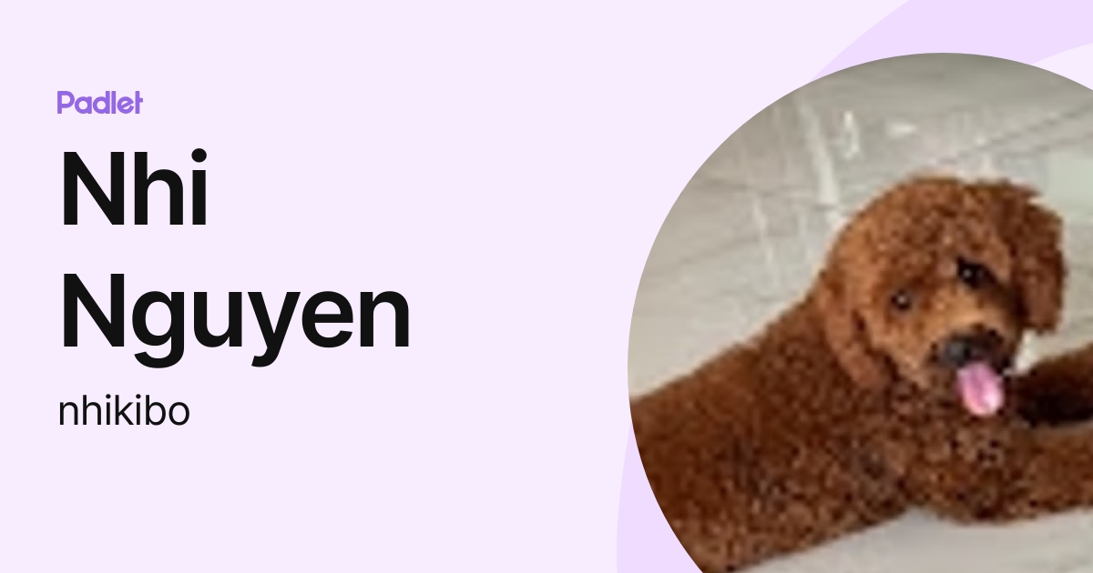 Nhi Nguyen (nhikibo) profile | Padlet