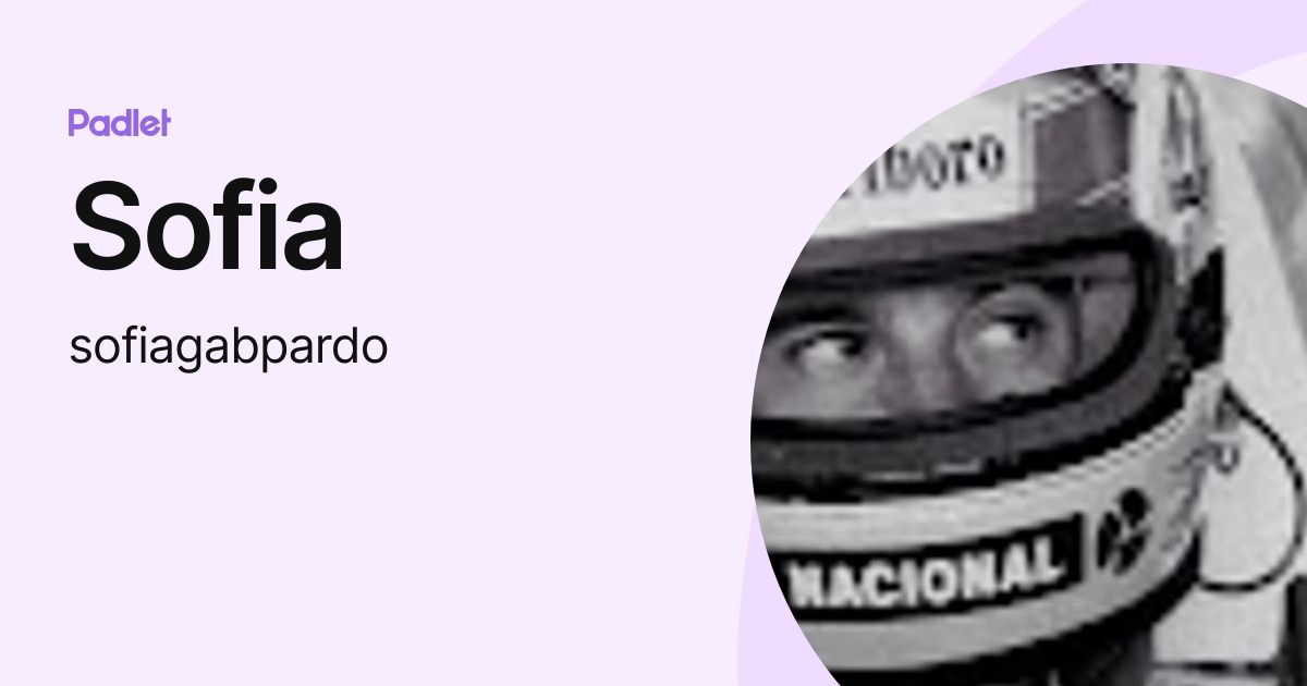 Sofia (sofiagabpardo) profile | Padlet