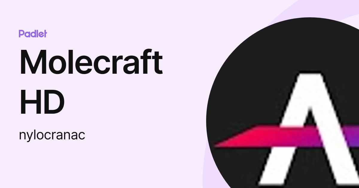 Molecraft HD (nylocranac) profile | Padlet