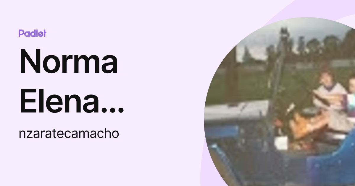 Norma Elena Zárate Camacho (nzaratecamacho) profile | Padlet