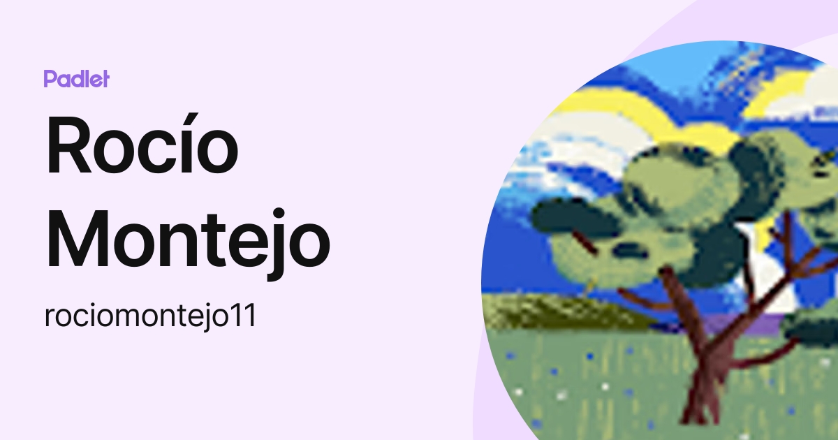 Rocío Montejo (rociomontejo11) profile | Padlet