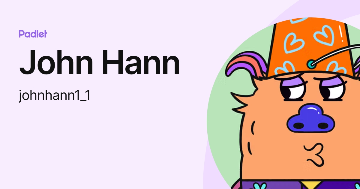 John Hann (jhann) profile | Padlet