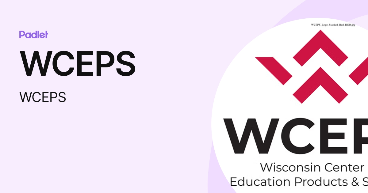 WCEPS (WCEPS) profile | Padlet