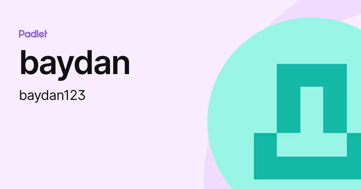 baydan (baydan123) profile | Padlet