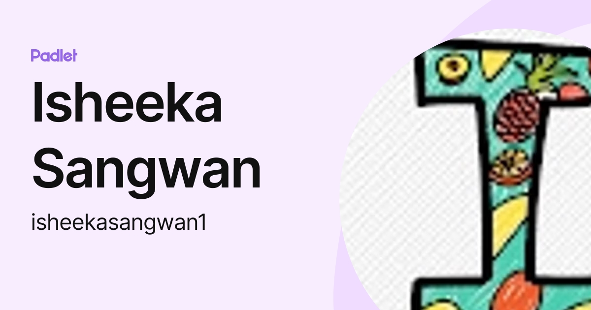 Isheeka Sangwan (isheekasangwan1) profile | Padlet