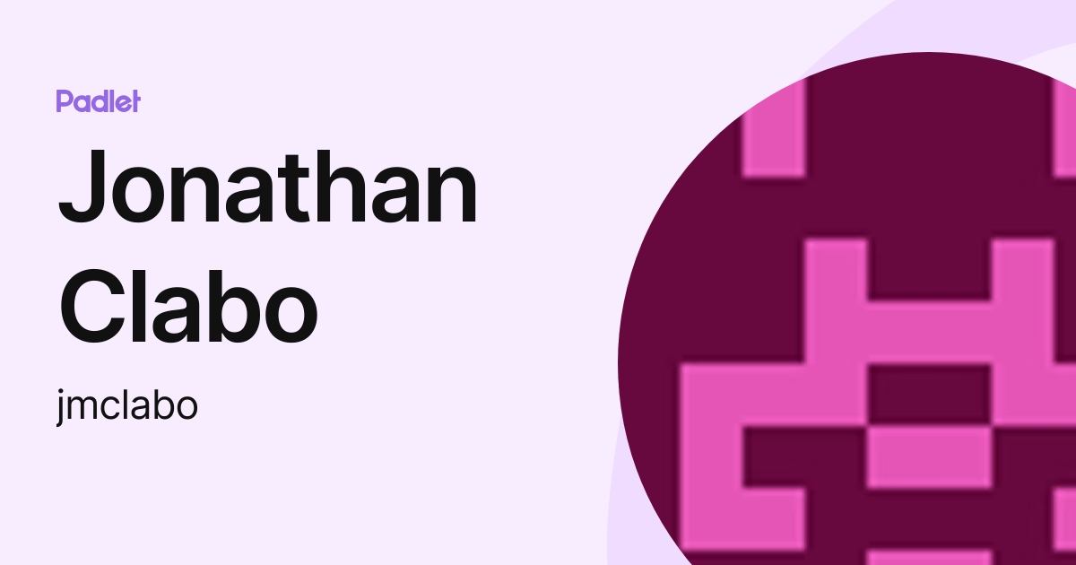 Jonathan Clabo (jmclabo) profile | Padlet