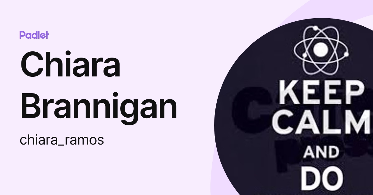 Chiara Brannigan (chiara_ramos) profile | Padlet