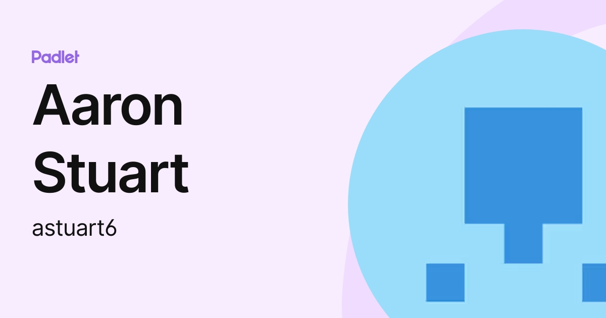 Aaron Stuart (astuart6) profile | Padlet