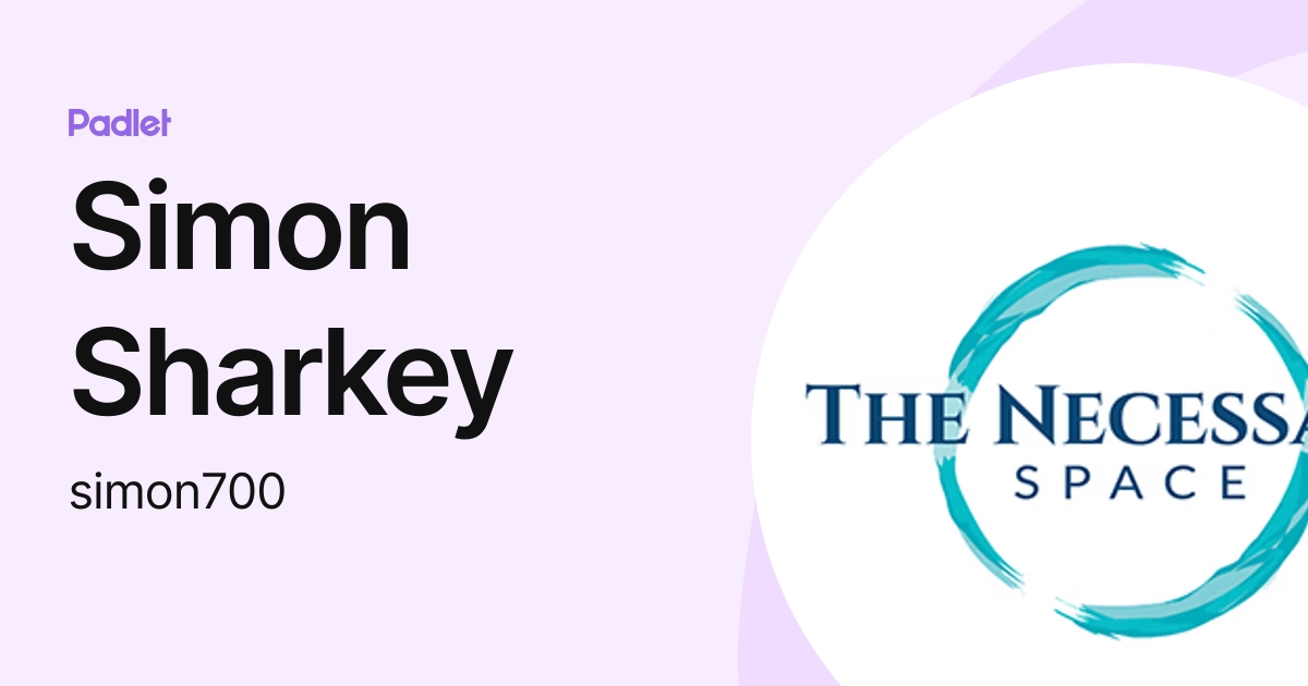 Simon Sharkey (simon700) profile | Padlet