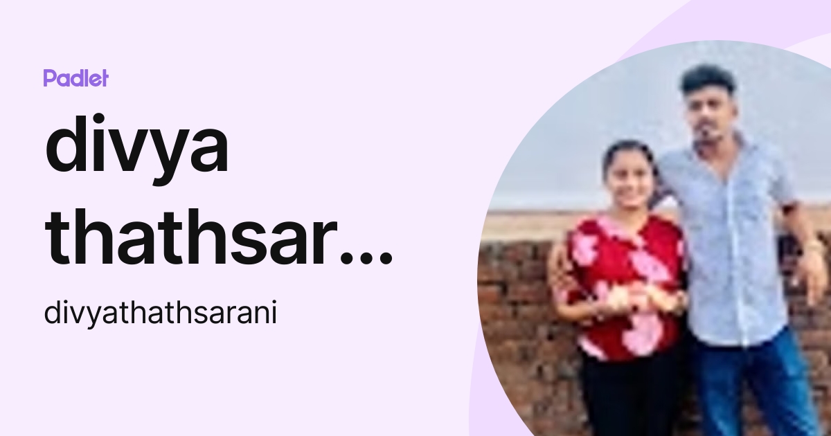 divya thathsarani (divyathathsarani) profile | Padlet