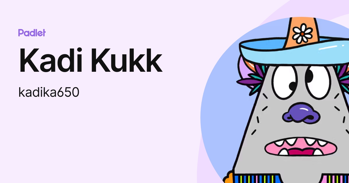 Kadi Kukk (kadika650) profile | Padlet