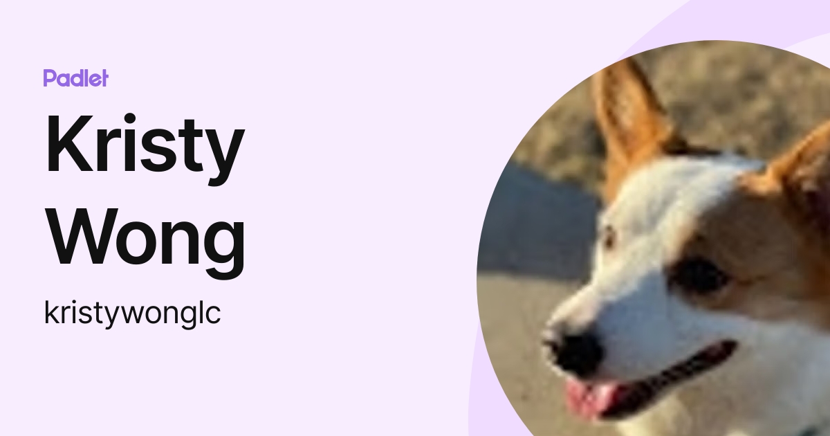 Kristy Wong (kristywonglc) profile | Padlet