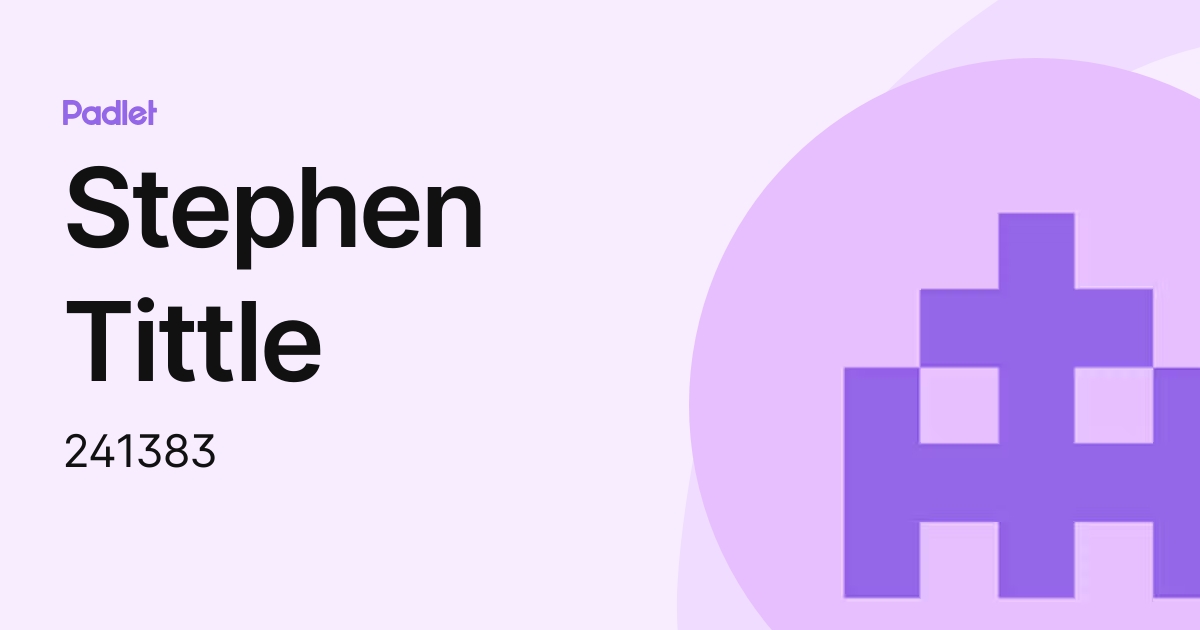 Stephen Tittle (241383) profile | Padlet