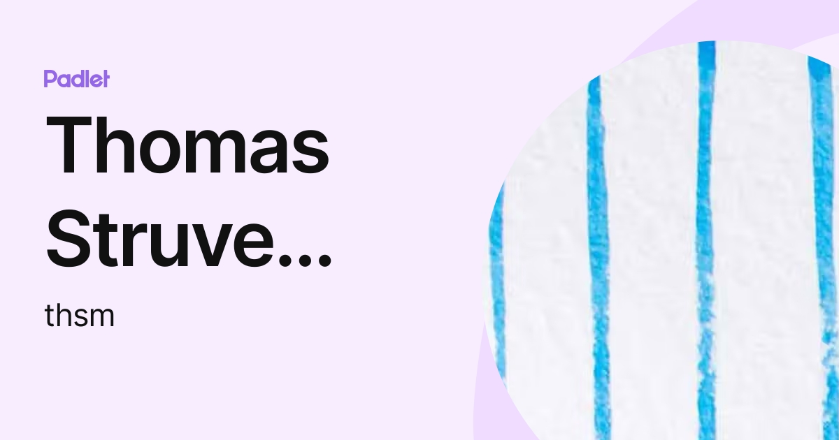 Thomas Struve Mørch (thsm) profile | Padlet