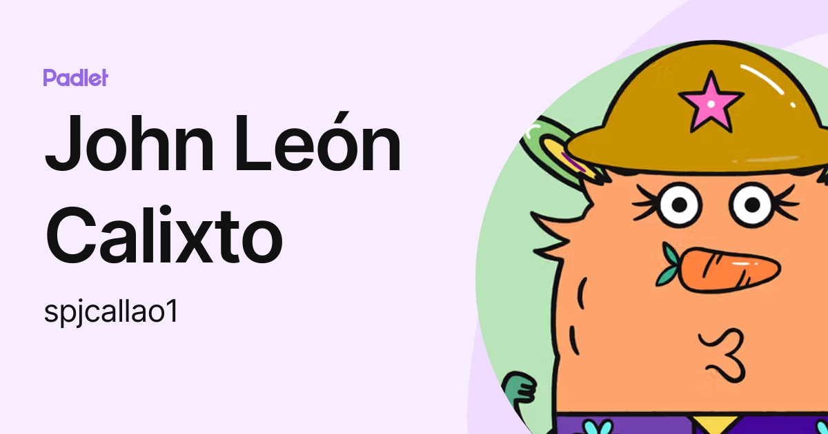 John León Calixto (spjcallao1) profile | Padlet