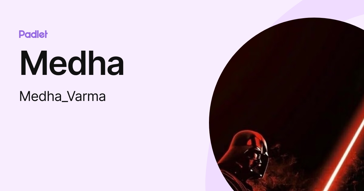 Medha (Medha_Varma) profile | Padlet