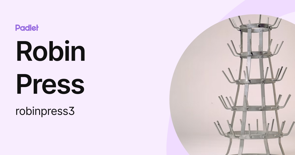 Robin Press (pressr2) profile | Padlet