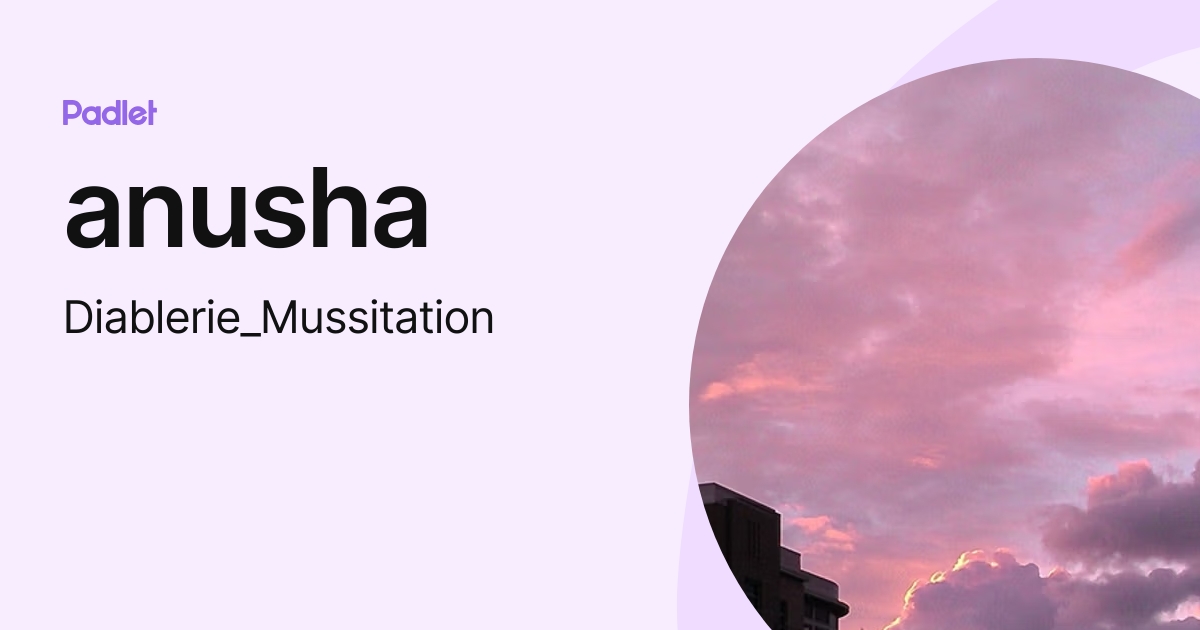 #Diablerie_Mussitation (Diablerie_Mussitation) profile | Padlet