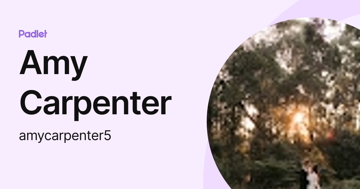 Amy Carpenter (amycarpenter5) profile | Padlet