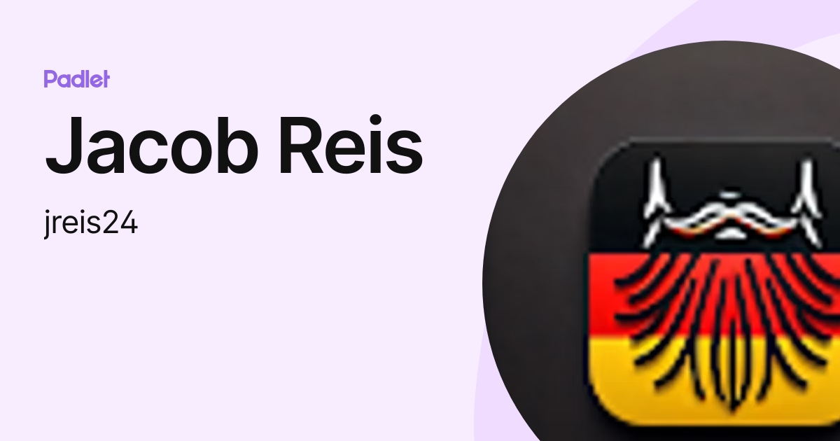 Jacob Reis (jreis24) profile | Padlet