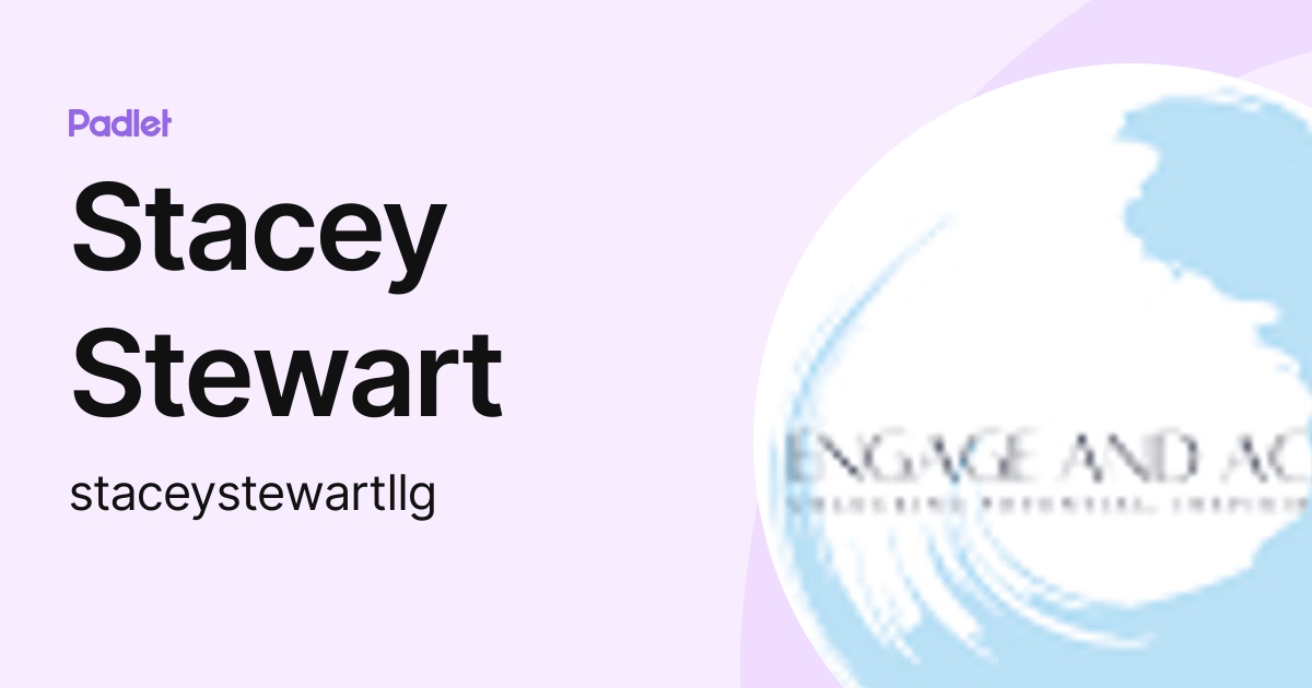Stacey Stewart (staceystewartllg) profile | Padlet