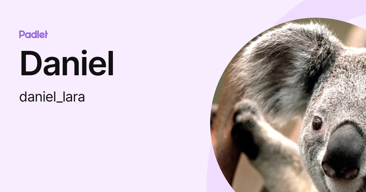 Daniel (daniel_lara) profile | Padlet