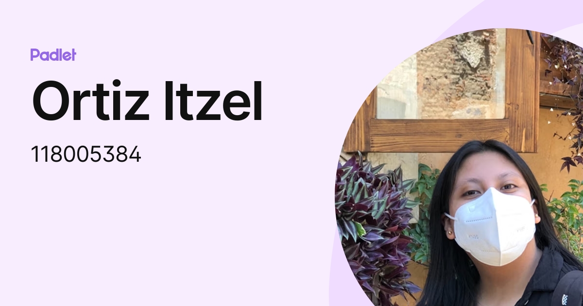 Ortiz Itzel (118005384) profile | Padlet