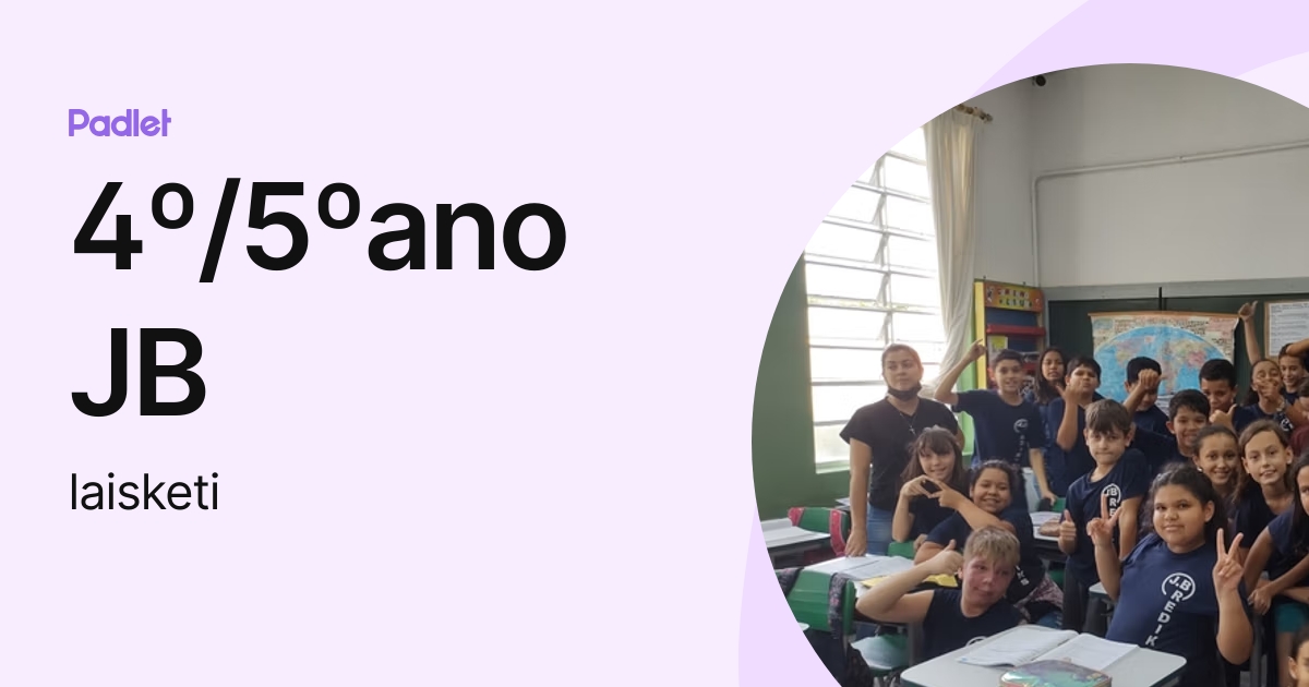 4º/5ºano JB (laisketi) profile | Padlet