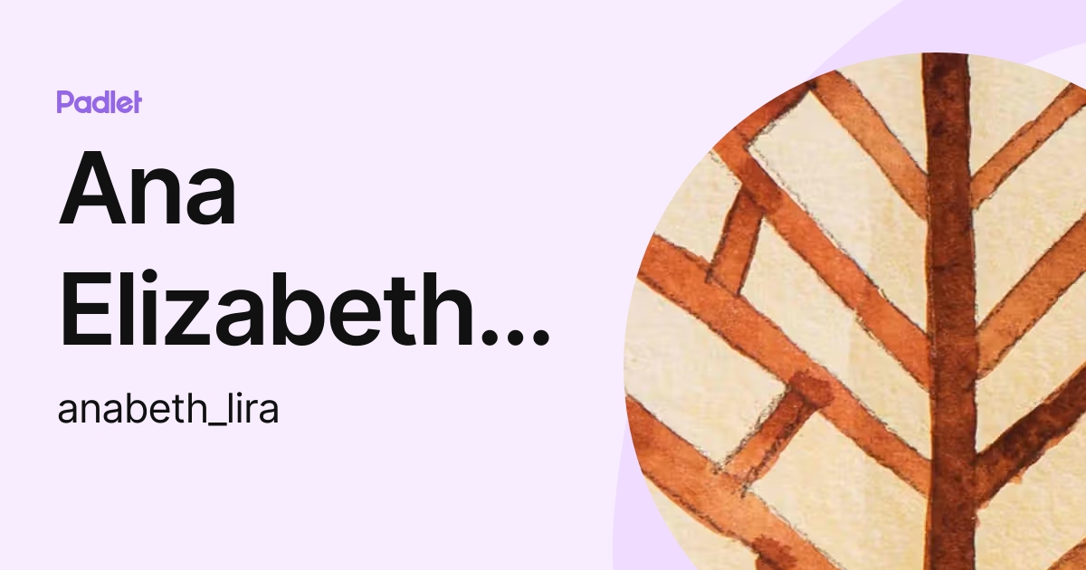 Ana Elizabeth Lira da Costa Pereira (anabeth_lira) profile | Padlet