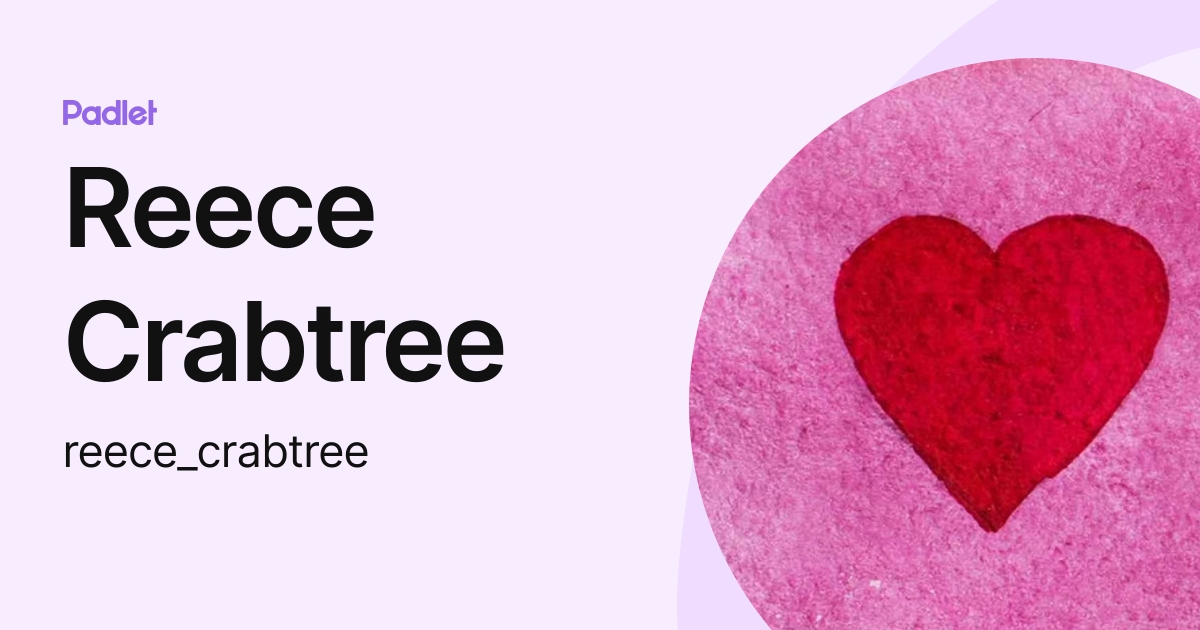 Reece Crabtree (reece_crabtree) profile | Padlet