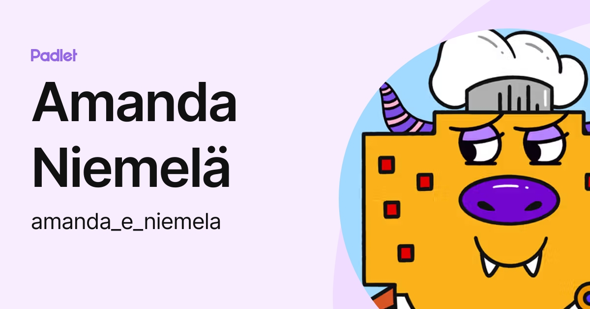 Amanda Niemelä (amanda_e_niemela) profile | Padlet