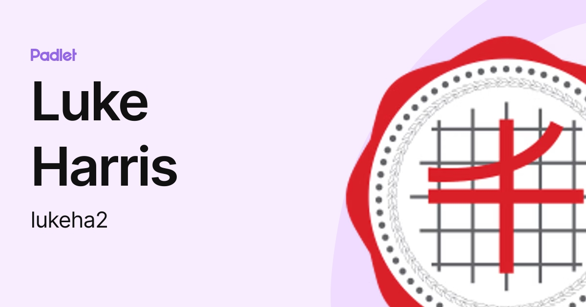 Luke Harris (lukeha2) profile | Padlet